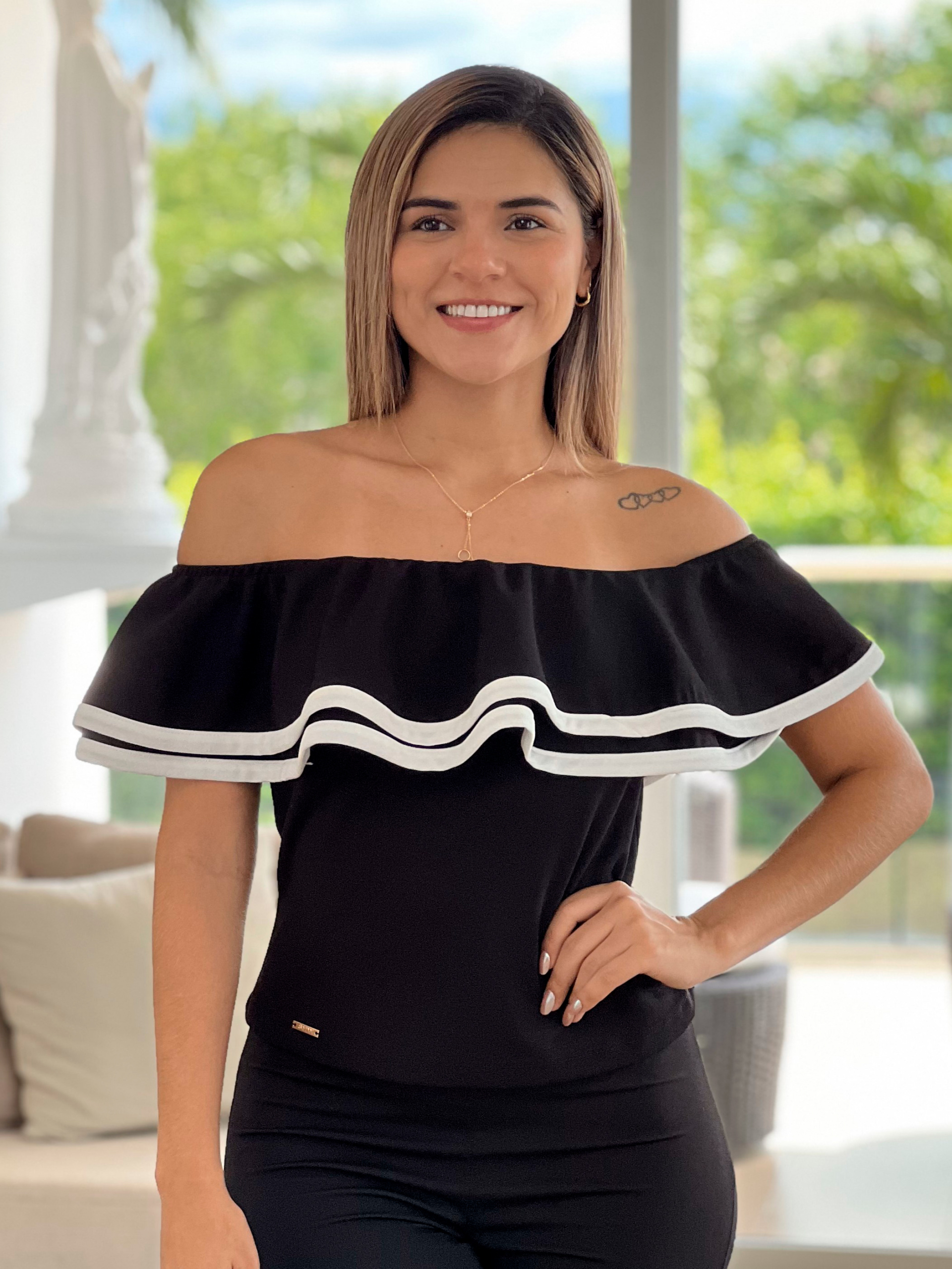 BLUSA BANDEJA CON SESGOS – SHW